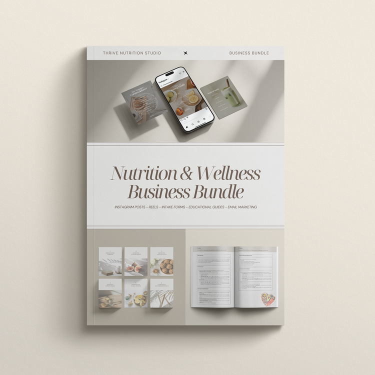 Thrive Nutrition Studio | Nutrition & Wellness Business Templates